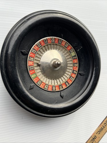 E.S. Lowe Vintage 8" Roulette Wheel Bakelite Base & Metal Center | eBay