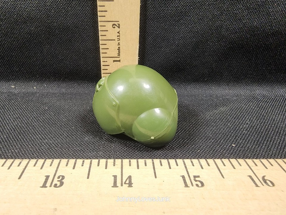 GI Joe 12in Toy Accessory Drab Green Combat Helmet Aviation Mechanized ...