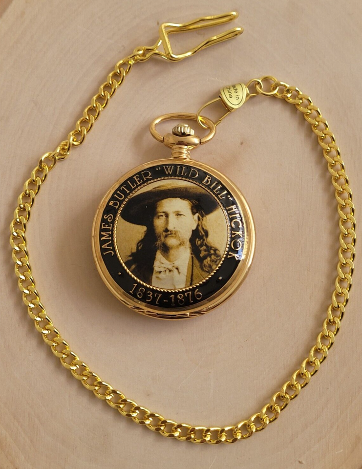 Wild Bill Hickok Pocket Watch With Chain - Western Pocket Watch | eBay