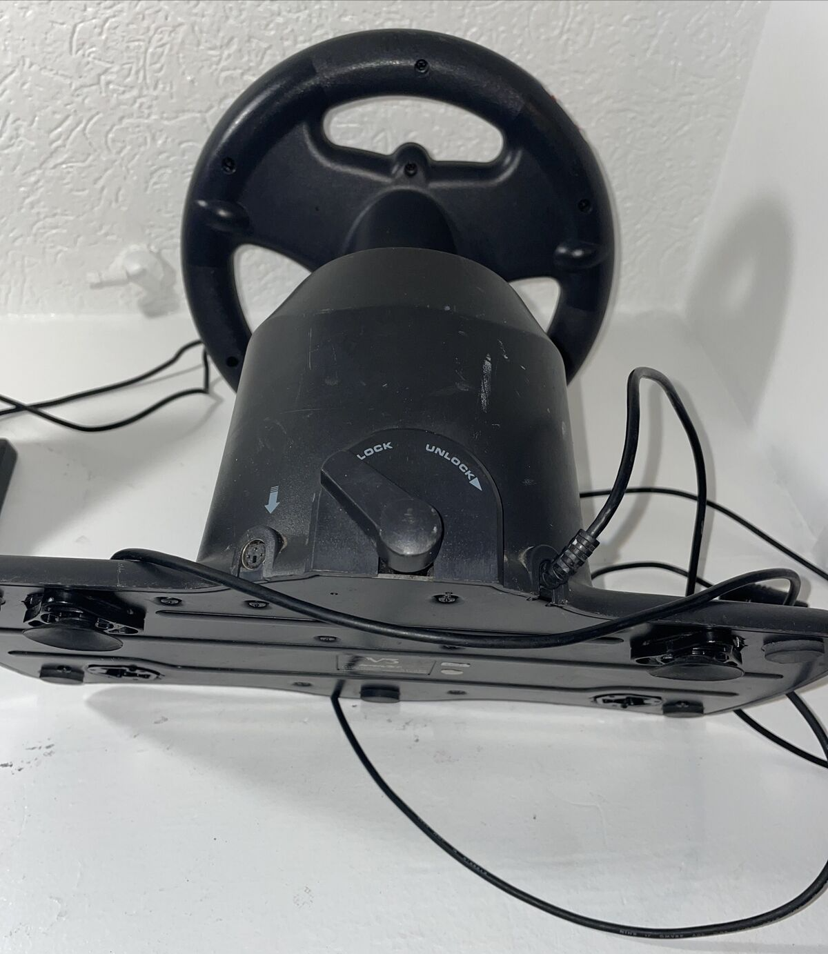 InterAct PlayStation PS1 V3 RACING Game Steering Wheel Gas Brake Pedal ...