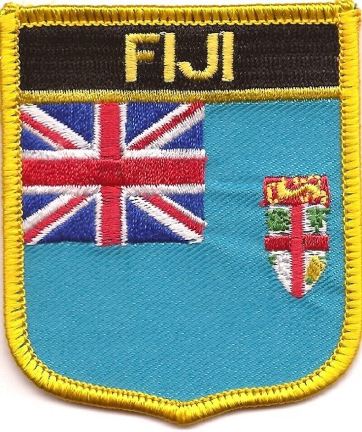 FIJI SHIELD FLAG EMBROIDERED PATCH -- IRON-ON -- NEW 2.5" x 2.75" | eBay