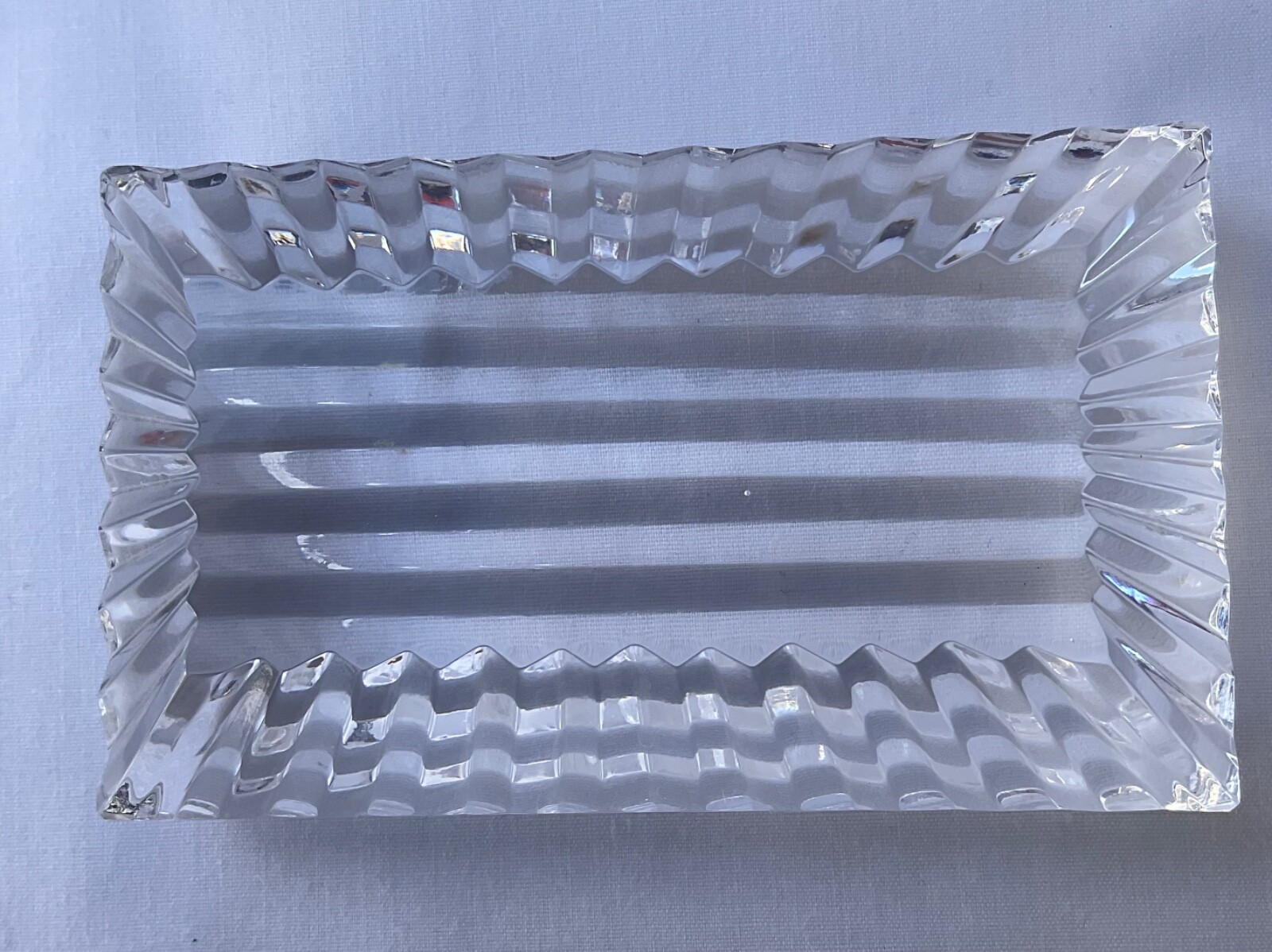 WATERFORD Rectangular Glass Paperweight Engravable 4" L | eBay