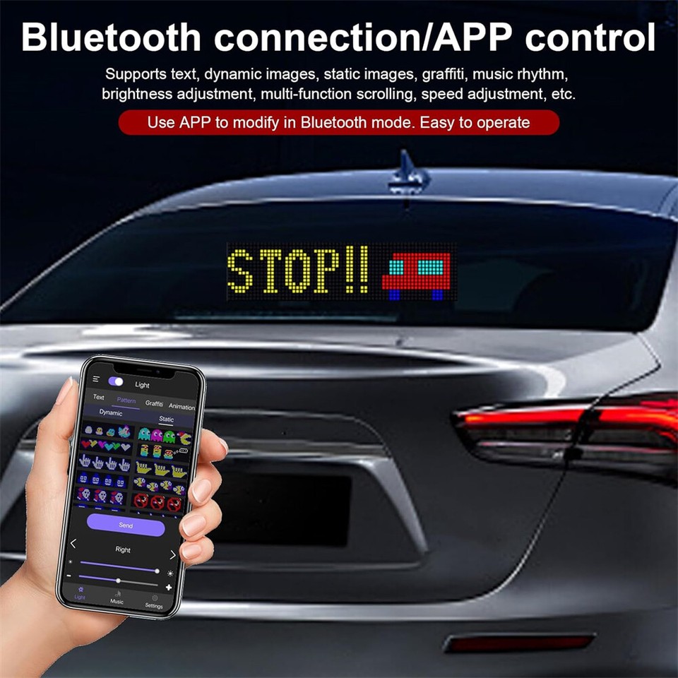 2PCS Devil Eyes Light DIY Eyes Dynamic LED Display Screen for Car ...