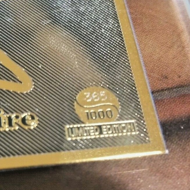 Authentic 1998 Mark McGwire 24K Team Gold baseball card #365/1000 (w ...