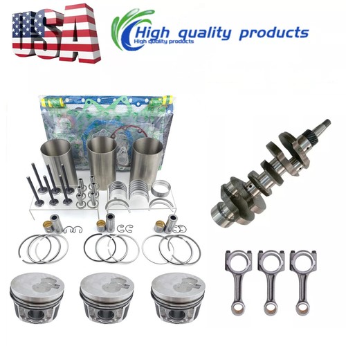 Rebuild Kit+3PCS connecting rod+crankshaft for Caterpillar CAT 3013C ...