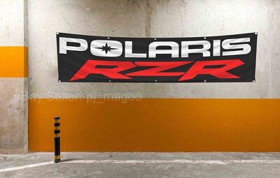 Polaris Banner Flag Rzr Off Road Vehicle Racing Wheeler Jet Ski Garage ...