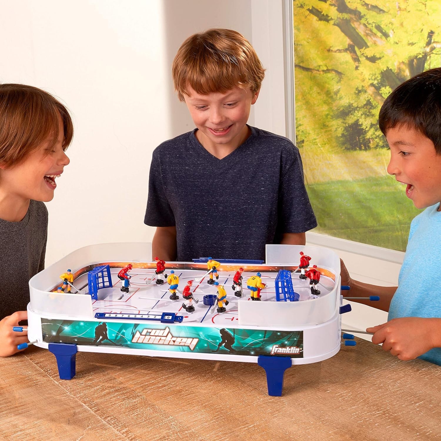 Table Top Rod Hockey Game Set - Mini Tabletop Rod Hockey Board - Hockey ...