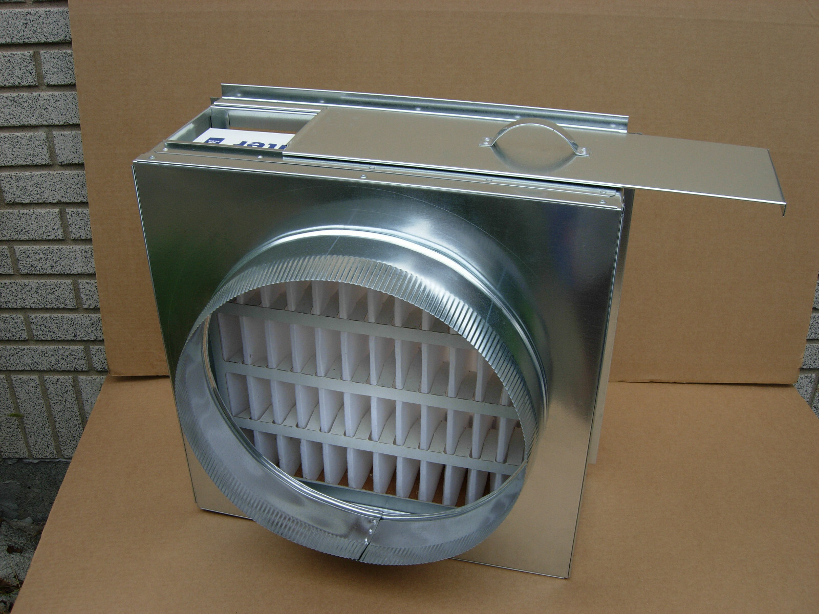 HVAC.Return air filter rack plenum,collar 14" diameter,fit filter 20"x ...