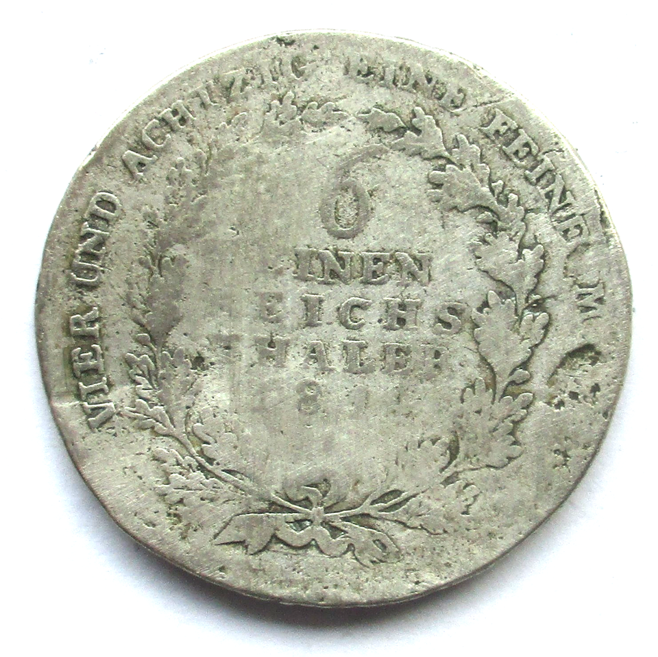 Prussia 1/6 Reichsthaler 181X Silver Friedrich Wilhelm III Misstrike | eBay