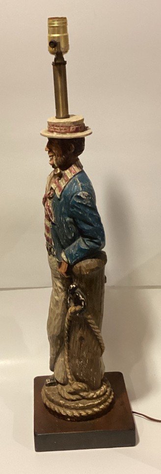 Vintage 1971 Nautical French Sailor Sea Captain Lamp Dunning Industries ...