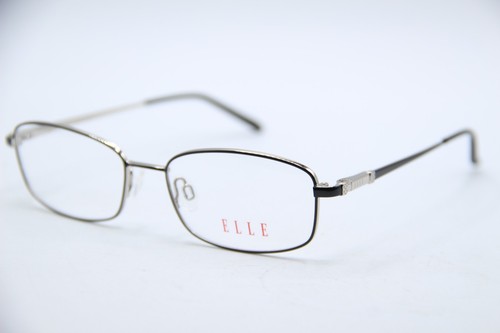 NEW ELLE EL13488 BLACK SILVER AUTHENTIC DESIGNER FRAMES EYEGLASSES 51 ...