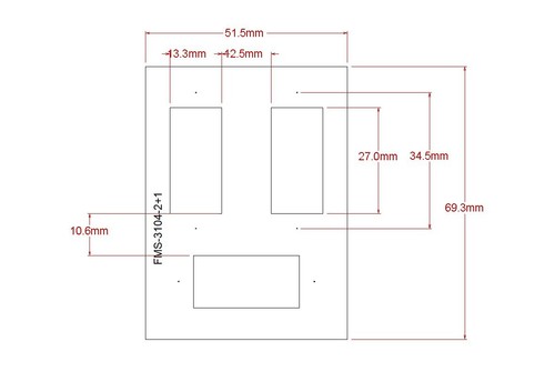 FMS-3104 RC Servo Plywood Mounting Plates Laser Cut for 1, 2 and 3 ...