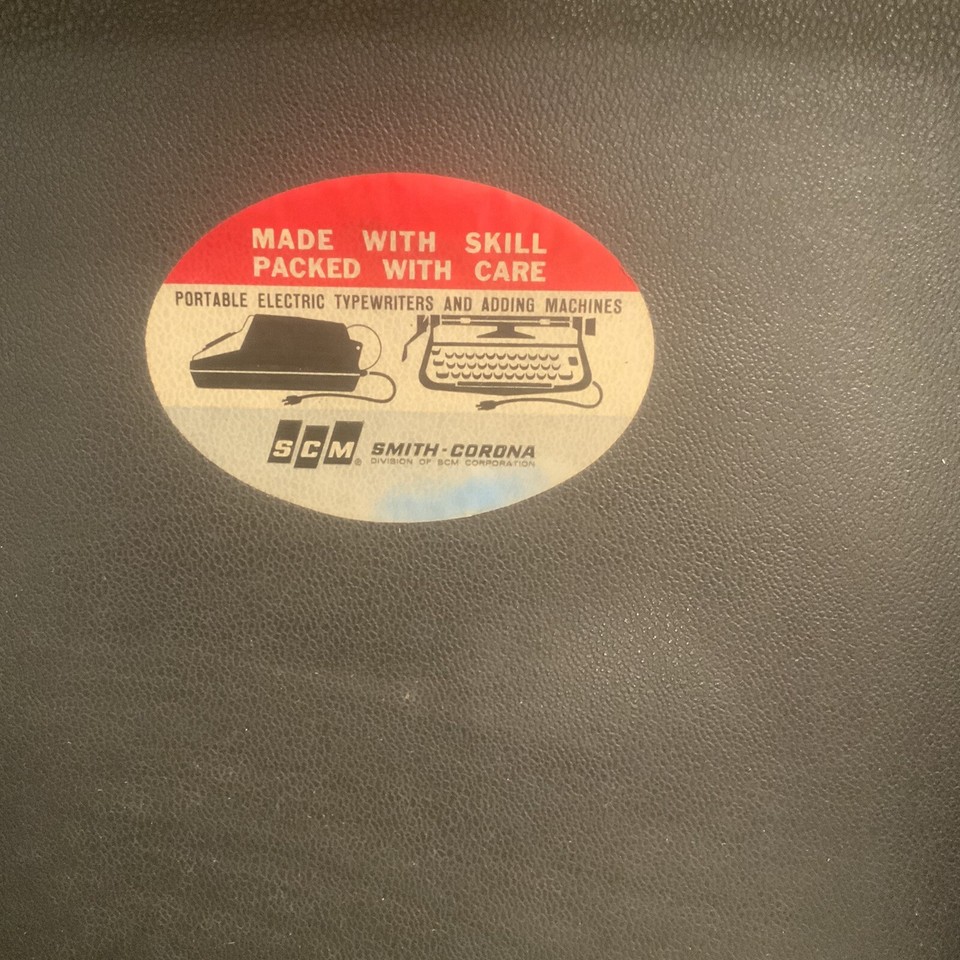 SCM Smith Corona Typewriter Galaxie II w/black hard case Vtg working | eBay