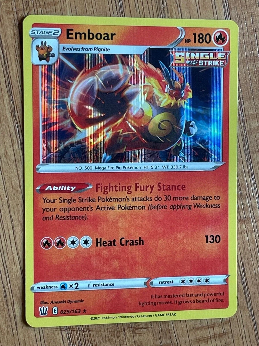 Pokemon Emboar Card