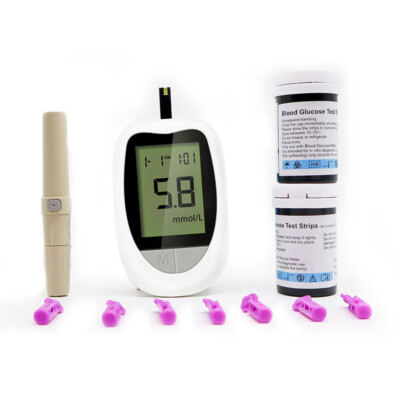 Diabetes Tester Diabetic Blood Sugar Glucose Meter Machine w/ 50pcs ...