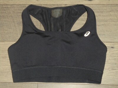 Asics D1 black sports athletic bra size M | eBay