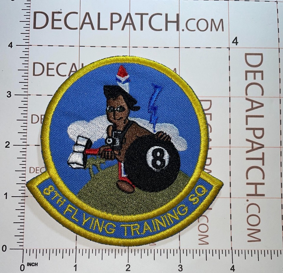 USAF 8th Flying Training Squadron Patch Hook & Iron-On Repro New A155 ...