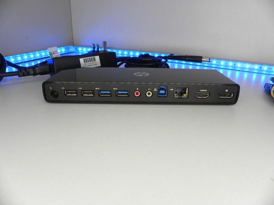 HP 3005pr USB 3.0 PORT REPLICATOR DOCKING STATION DOCK LAPTOP +PSU FREE ...