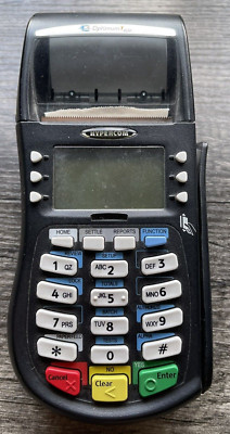Hypercom Optimum T4220 Credit Card Processing Terminal Machine Black No ...