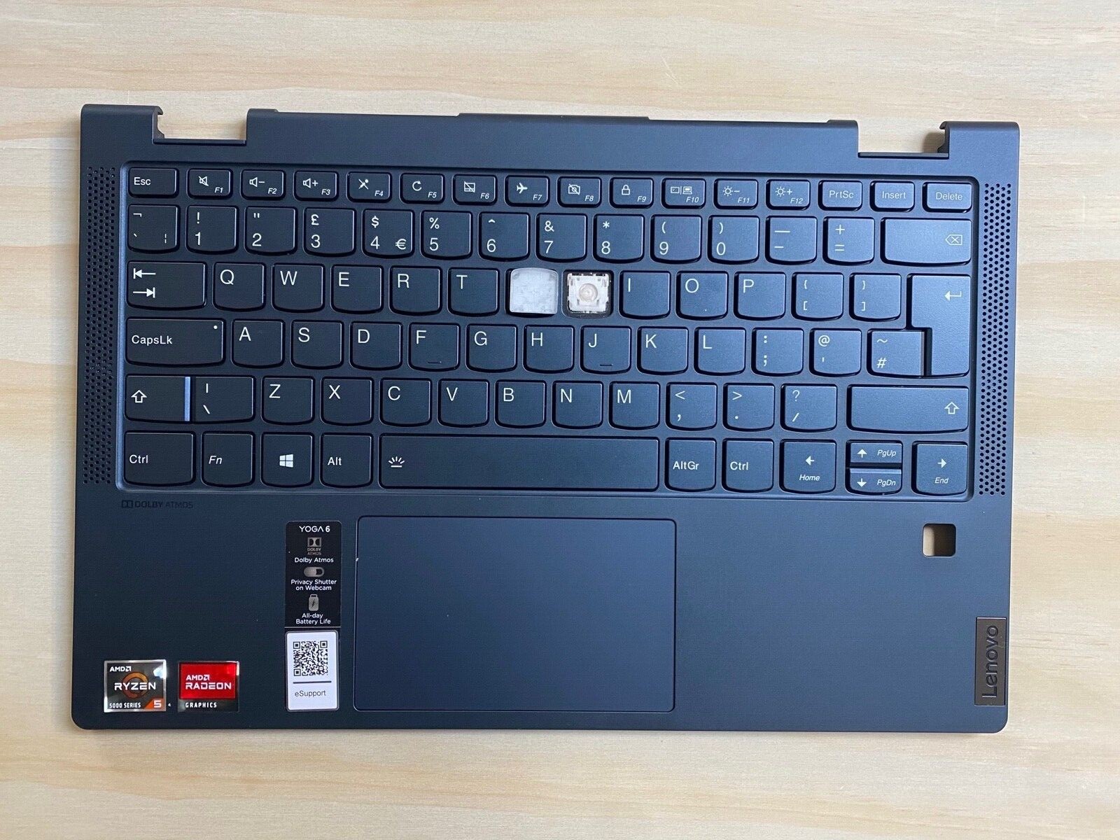 Lenovo Yoga 6-13ARE05 6-13ALC6 Series UK Keyboard - 1 Key + Hinges ...
