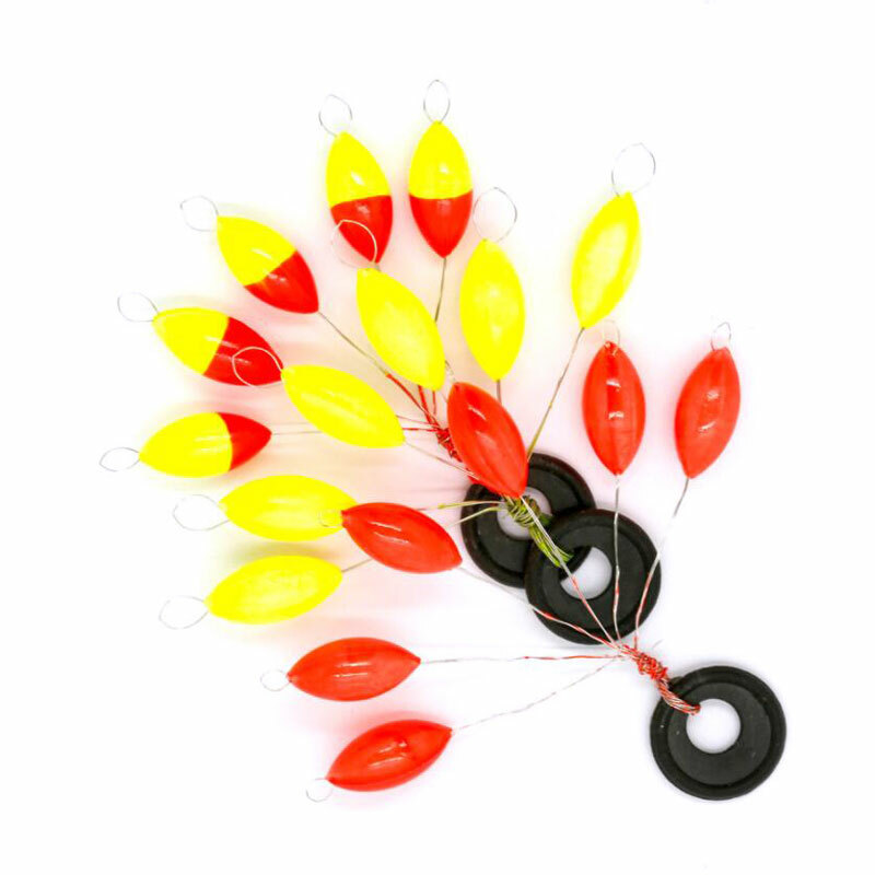 2/10pcs Strike Indicators Oval Sliding Floating Lines Tackle Sea Fly ...