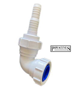 40mm - 43mm Pipe Washing Machine Spigot Waste Nozzle Compression Fit ...