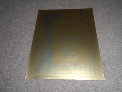 Print/Poster? House of David, Reorganized Mary Purnell, Dove of Peace ...