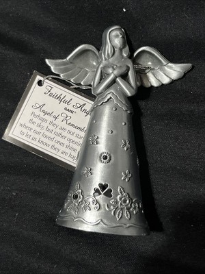 Faithful Angels Angel of Remembrance by Ganz Silver Metallic Pewter 3.5 ...