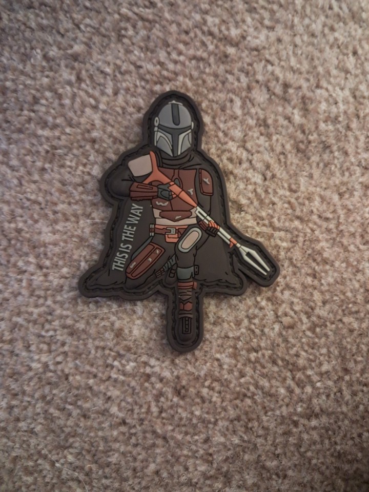 Boba Fett Star Wars PVC Morale Patch Hook And Loop This Is The Way | eBay
