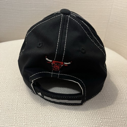Chicago Bulls Cap Black Red Adidas Youth Boys Strap Back Hat Kids NBA ...
