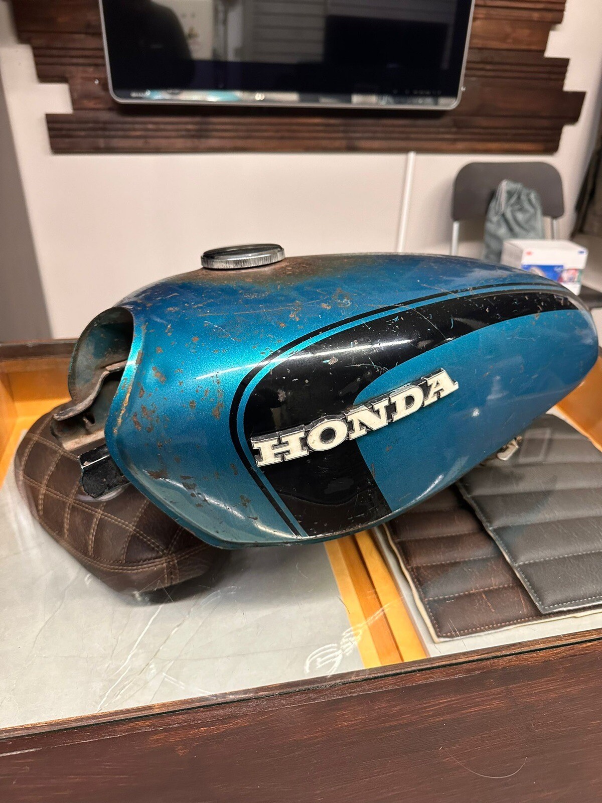 Honda Cb125k cb 125 Tank Original Patina Blitz motorcycles | eBay.de