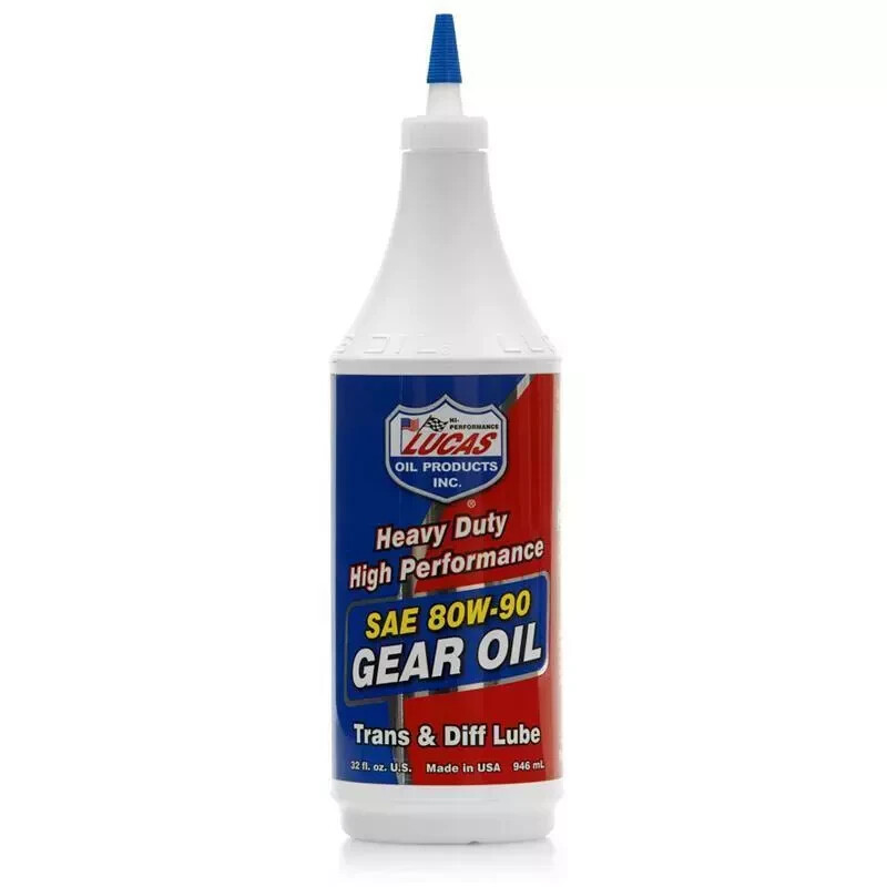 Lucas Oil 10043 SAE 80W-90 Heavy Duty Gear Oil Trans Diff Lube 1 Quart ...