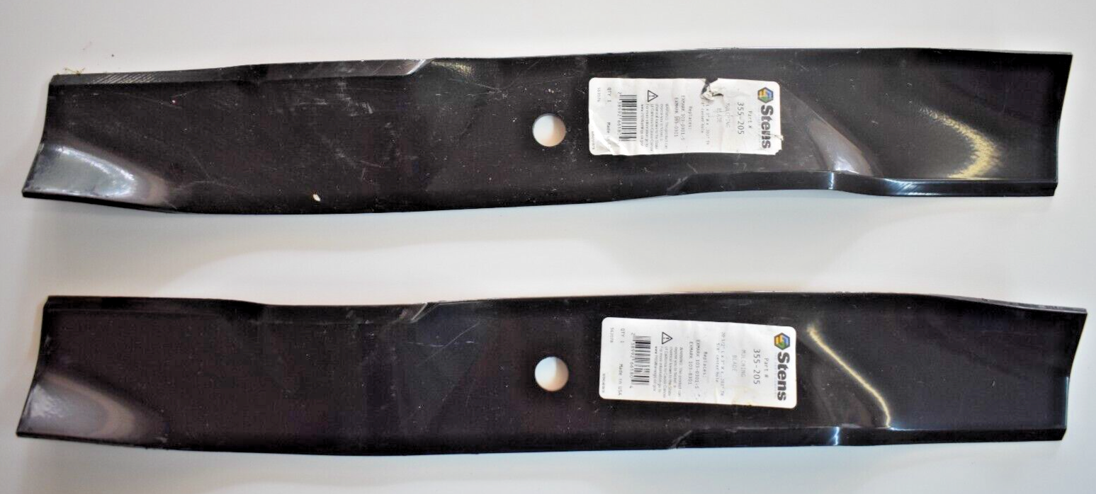2 pack Stens Mulching Blade for Exmark 103-3233-S , 20-1/2" x 3" x .203 ...