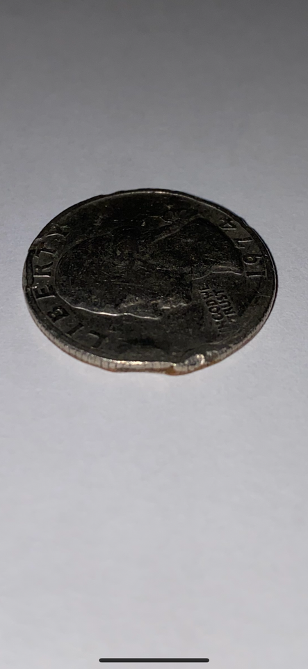 1974 D Liberty Quarter Filled Mint Mark, Missing Letters, Bad Stamp | eBay