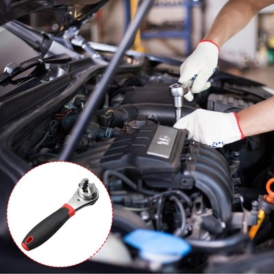 Adjustable Ratchet Wrench Kit for 6-22mm Screw Portable Ratcheting ...
