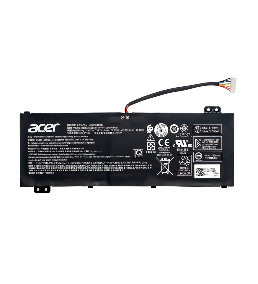Genuine AP18E7M AP18E8M Battery for Acer Nitro 5 AN517-52 AN517-51 7 ...