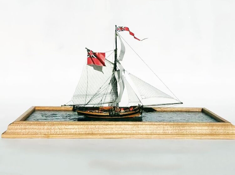 Hms Alert 1777 Sailboat 1:350 116mm Resin Waterline Ship Model Ship Kit ...