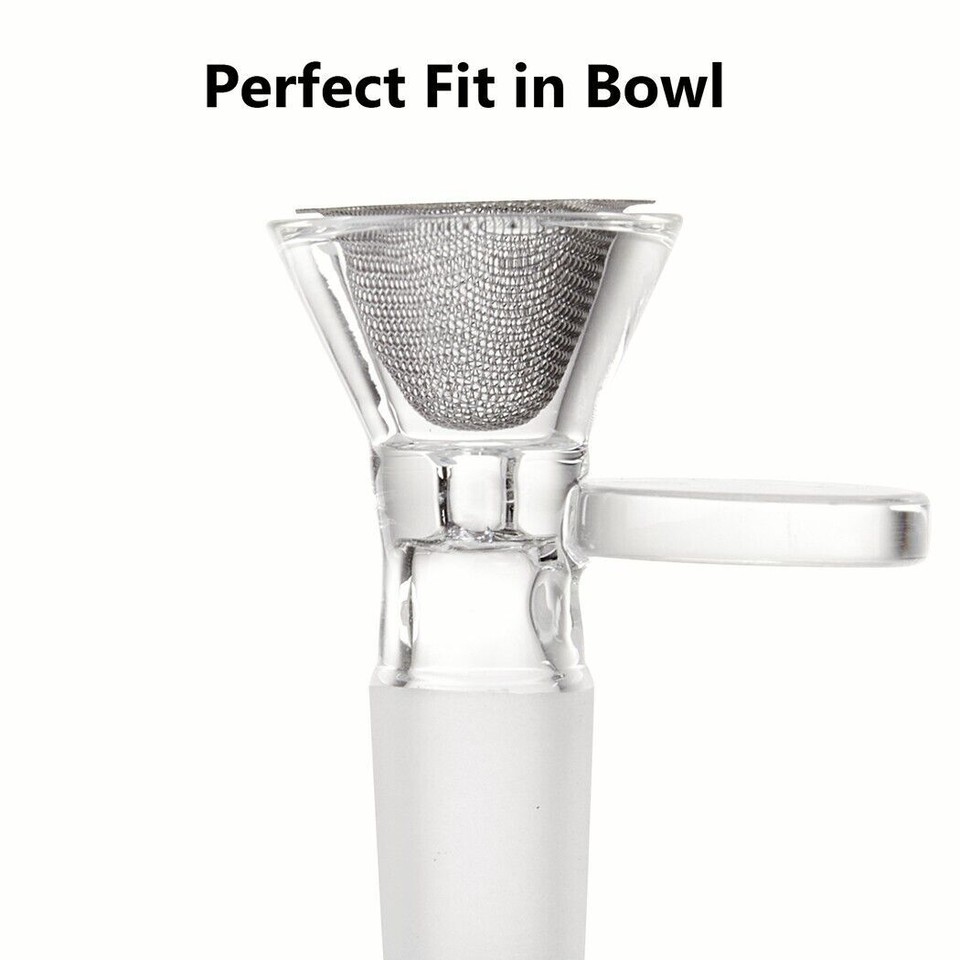 60Pc Bowl Screens for 14MM Glass Bowl Stainless Steel Adjustable Bowl ...