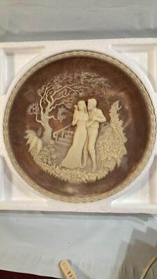 Incolay Stone Plate The Kiss Sculptured by Roger Akers Plate No 08894 | eBay