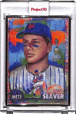 2021 TOPPS PROJECT 70 #237 TOM SEAVER BY ANDREW THIELE P70 AP SILVER ...