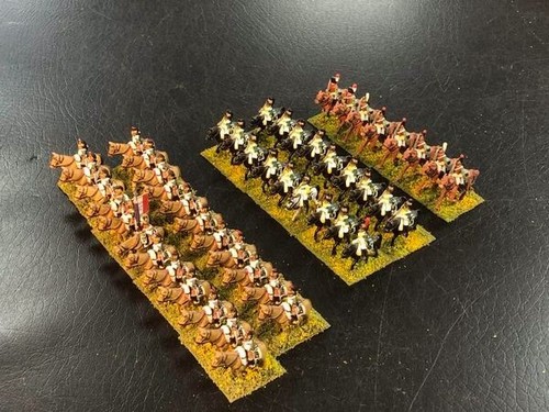 15mm painted metal Napoleonic French dragoon brigade. 49 figures | eBay