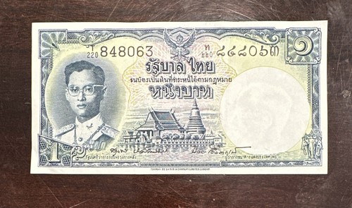 Thai Baht Note 1 Baht CA 1960 | eBay