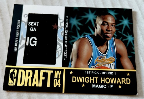 2004-05 Fleer Authentix Draft Night Tickets Dwight Howard #DN-DH Rookie NBA 😎 | eBay