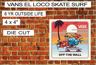 VANS EL LOCO SKATE SURF RETRO DECAL REPRINT | eBay