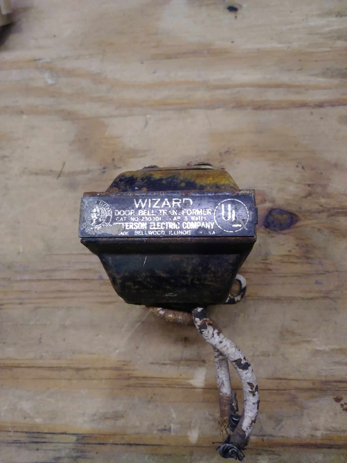 Vintage Wizard jefferson electric door bell transformer 230-101 MAKE ...