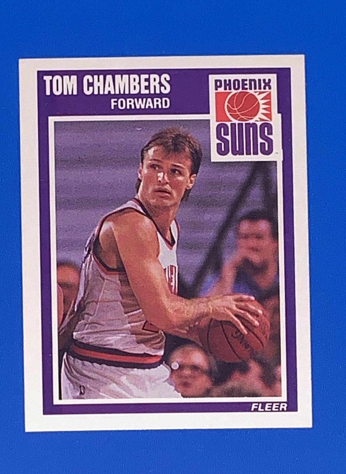 1989-90 Fleer Tom Chambers Basketball Card #119 Phoenix Suns Set Break ...