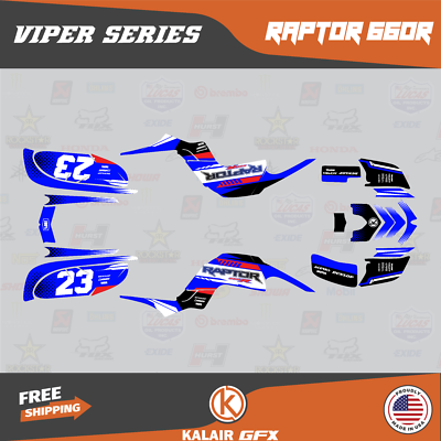 Graphics Kit for Yamaha Raptor660R (2001-2005) Raptor-660 Raptor 660 ...