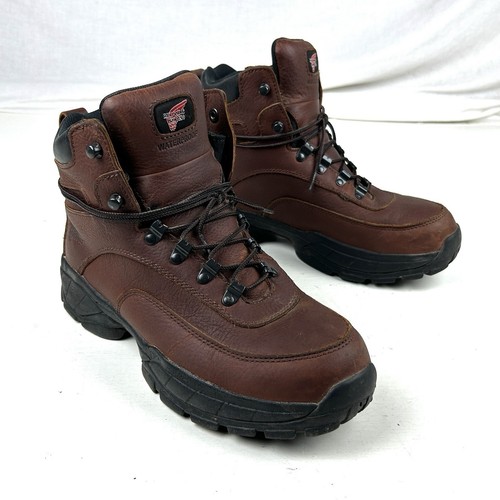 Red Wing Mens Boots TruHiker Leather Work Slip Oil Resistant 8683 Brown ...