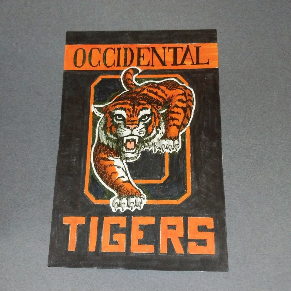 Occidental Tigers Los Angeles California 4x6 Scrapbook Shadowbox ...