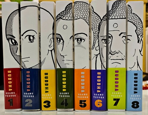 Buddha Vol 1 -8 Hard Cover Complete Set Osamu Tezuka OOP Manga Comics ...